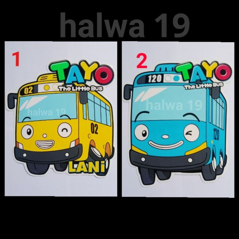 Jual stiker VINIL stiker dashboard stiker TAYO stiker jumbo stiker ...