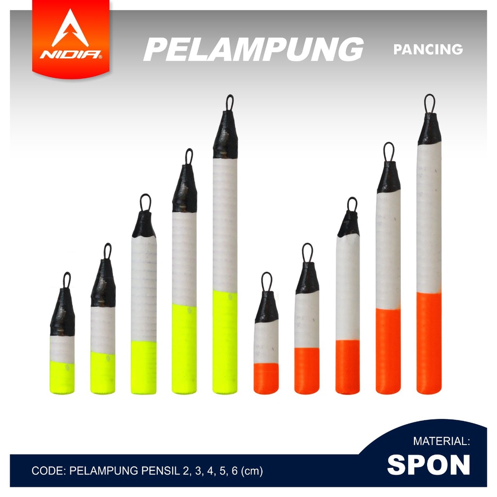 Jual Pelampung Mancing Spon PENSIL | Kambangan Mancing isi 10pcs ...