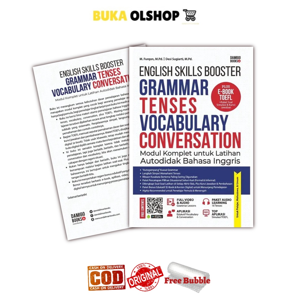 Jual ENGLISH SKILLS BOOSTER GRAMMAR, TENSES, VOCALBULLARY, CONVERSATION ...