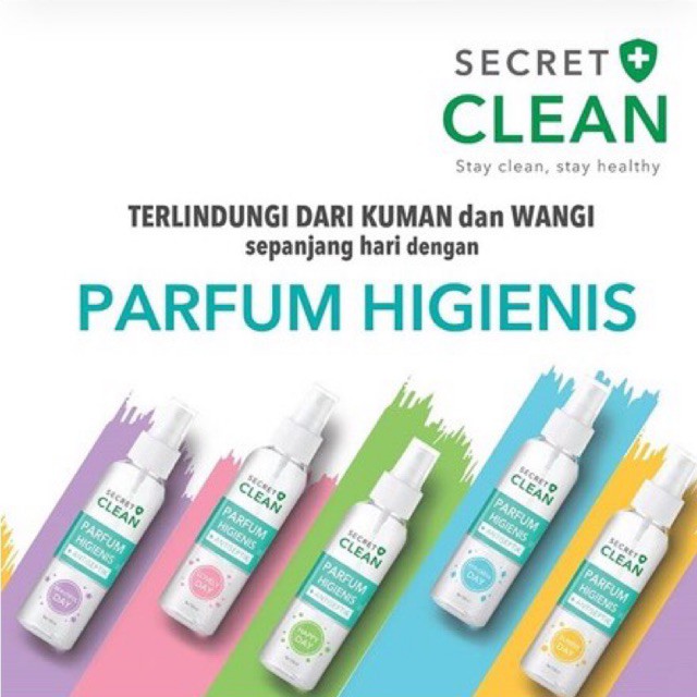 Jual Secret Clean Parfum Higienis Antiseptik 100ml | Shopee Indonesia
