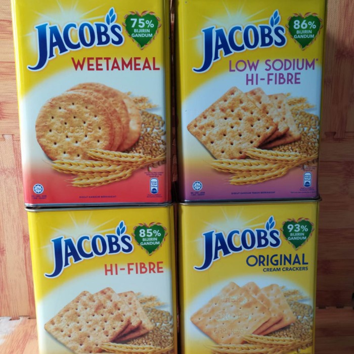 Jual Roti Jacobs Kaleng Isi 700 gr Varian Original dan Weetameal [Free ...