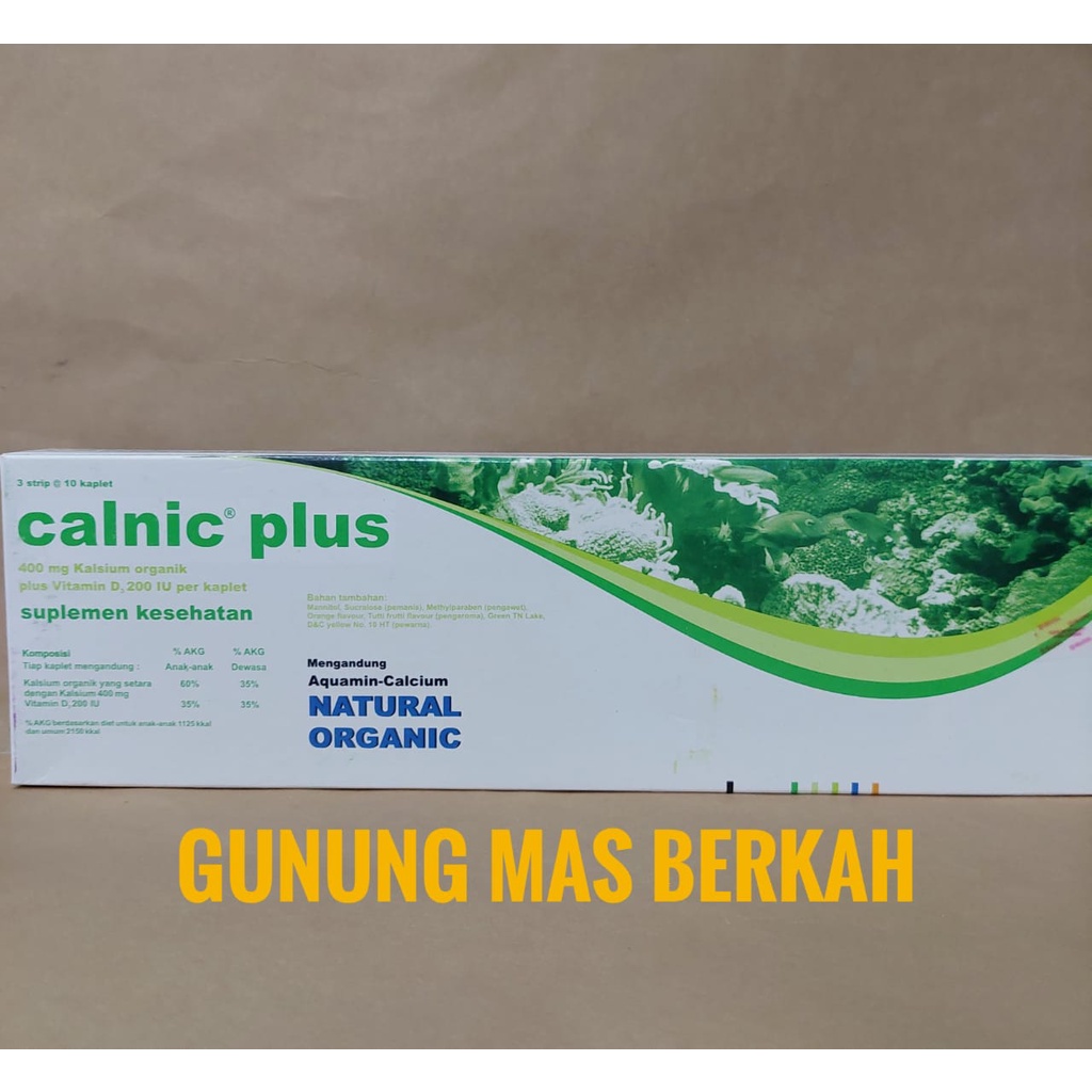 Jual CALNIC PLUS Calnic Plus Kaplet - Kalsium untuk menjaga kesehatan ...