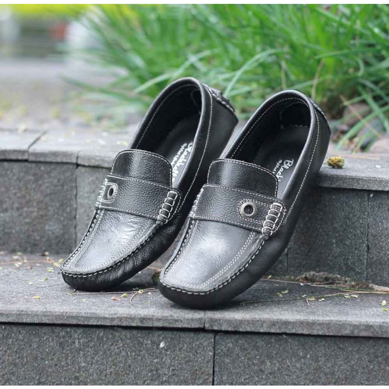 Jual Sepatu kulit pria moccasin black original blackkelly murah ...