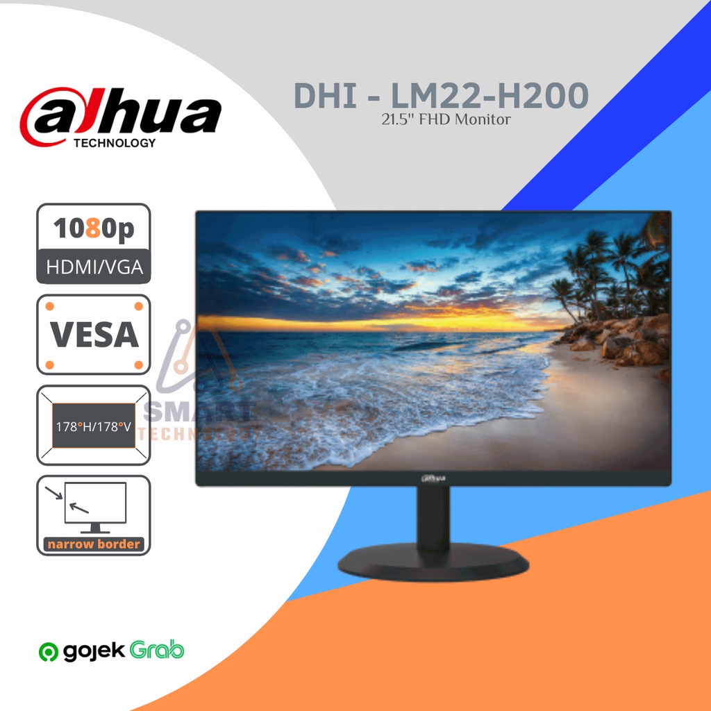 Jual Dahua DHI LM22-H200 Monitor 22 inch FHD bezel less HDMI VGA ...