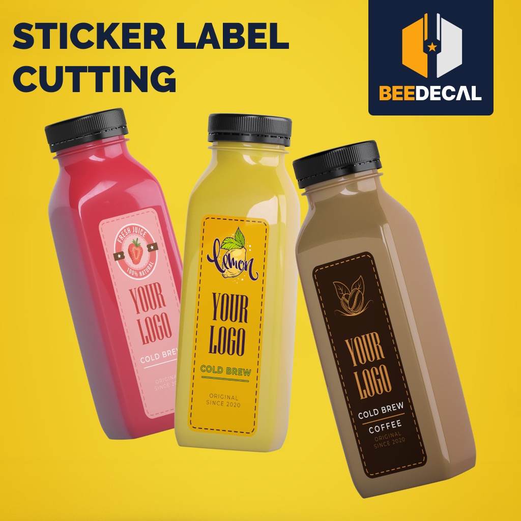 Jual Cetak Print Sticker Label Botol Minuman | BEEDECAL | Shopee Indonesia