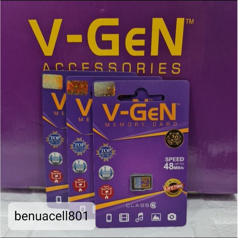 Jual Memory V-Gen Micro SD V-Gen kartu memory V-Gen original 16 GB ...