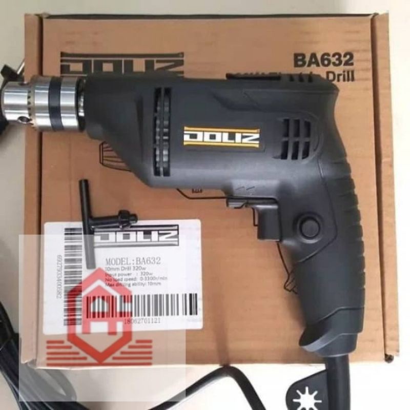 Jual Mesin Bor Listrik - Bor Tangan DOLIZ BA632 10 mm Electric Drill 320 Wattl | Shopee Indonesia