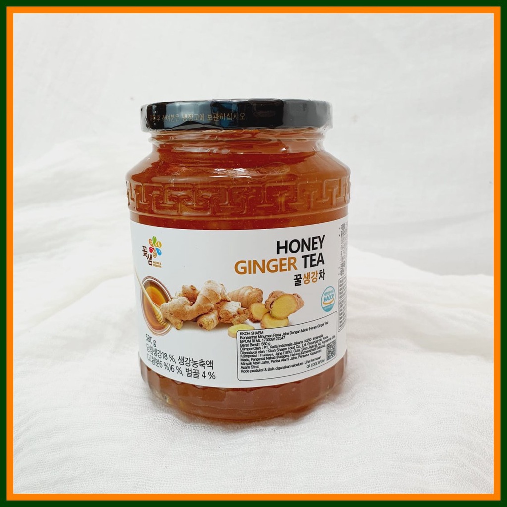 Jual Kkoh Shaem Honey Ginger Tea Teh Jahe Jeruk Korea 580 gram | Shopee ...