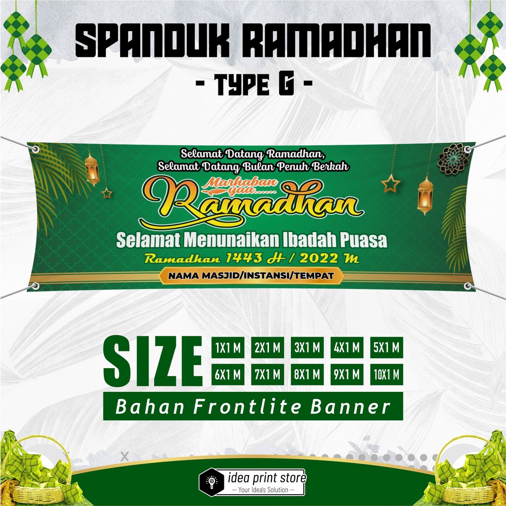 Jual SPANDUK MARHABAN YA RAMADHAN 1X1 CUSTOM NAMA IDEAPRINTSTORE ...