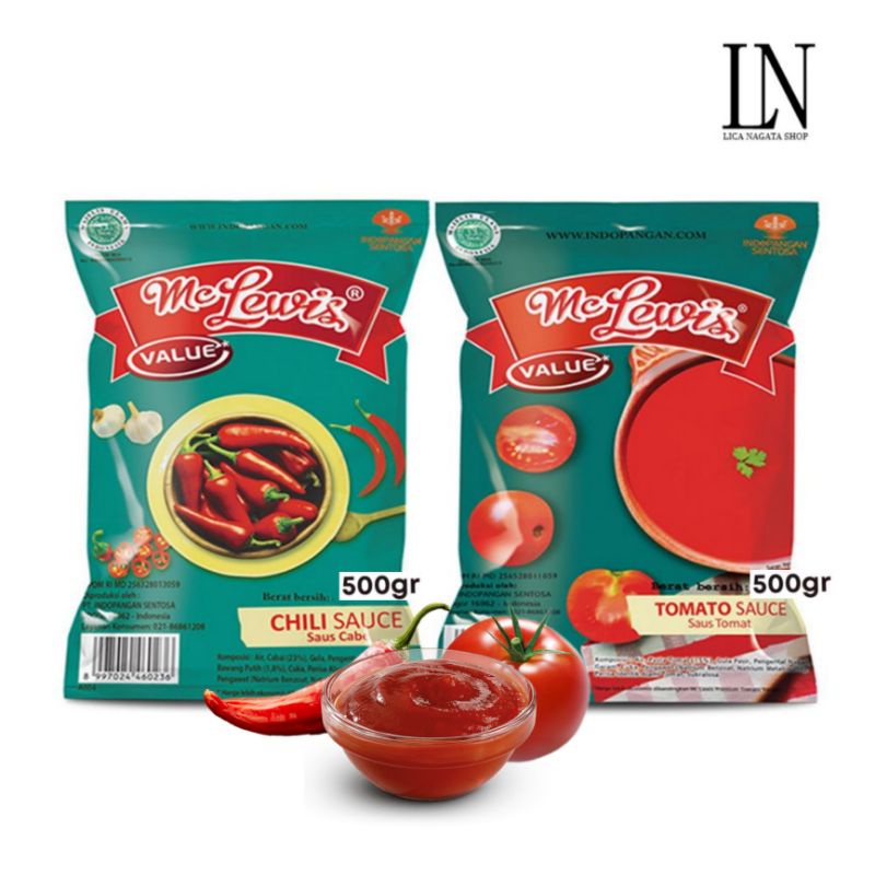 Jual Saos Sambal & Saos Tomat Mc Lewis (500 gram) | Shopee Indonesia