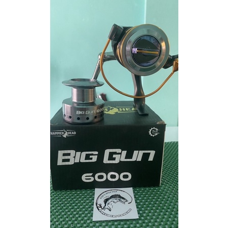 Jual REEL SPINNING HAMMERHEAD BIG GUN 6000 ( DOUBLE SPOOL) | Shopee ...