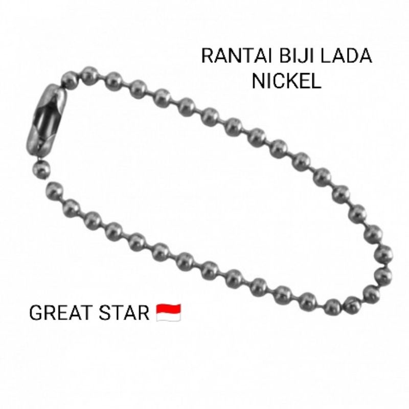 Jual RANTAI BIJI LADA MERICA NICKEL ISI 10 PCS | Shopee Indonesia
