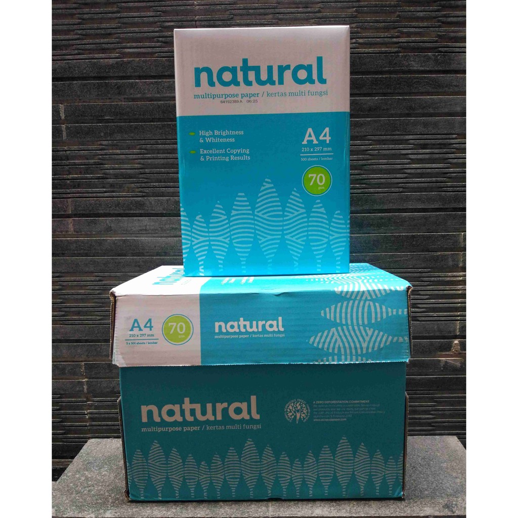 Jual Kertas HVS A4 Natural 70gr 70gsm 70gram | Shopee Indonesia