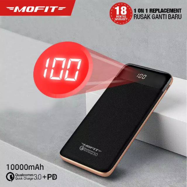 Jual MOFIT M20 Powerbank 10000mAh Quick Charger 3.0 + PD | Shopee Indonesia