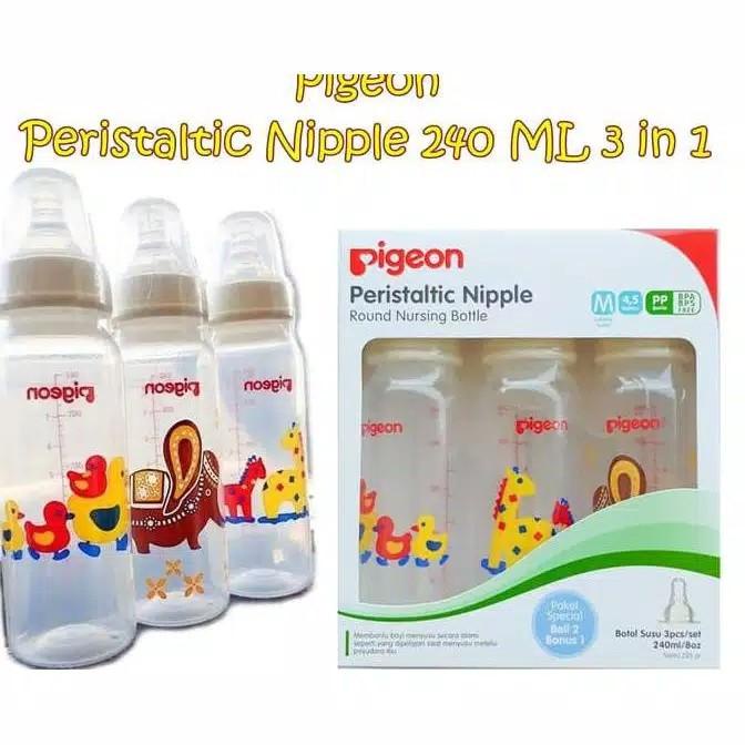Jual Alat Makan Promo Pigeon Botol Susu Standar Peristaltik Nipple 240 ...