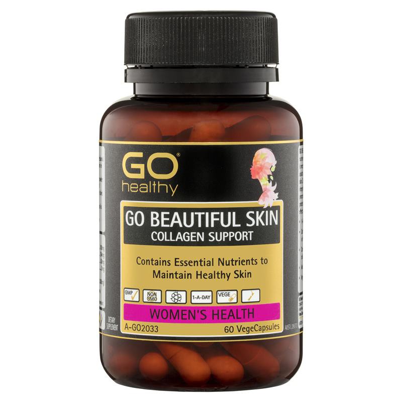Jual GO Healthy Beautiful Skin Collagen Support 60 Vege Capsules ...