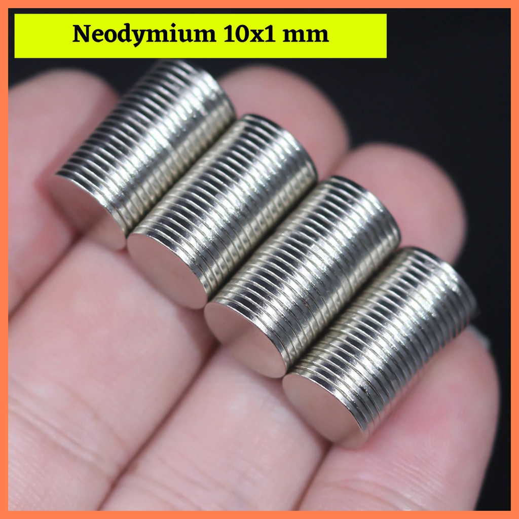Jual Magnet Koin Bulat Neodymium 10x1 mm | 10mm x 1mm | 10 x 1 mm isi 5 ...