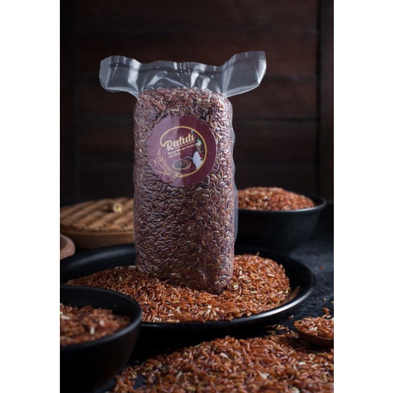 Jual Beras Merah Pulen Ratuti Beras Bali (1kg packing vacum) | Shopee ...