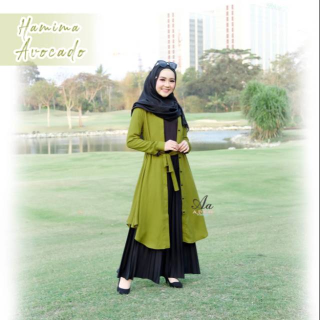 Jual HAMIMA TUNIK WARNA AVOCADO SIZE L BY ADEN HIJAB /TUNIK POLOS ...