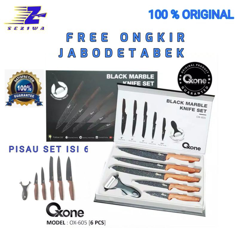 Jual Pisau Set Stein Cookware Kitchen Knife Set Diamond Non-Stick ...