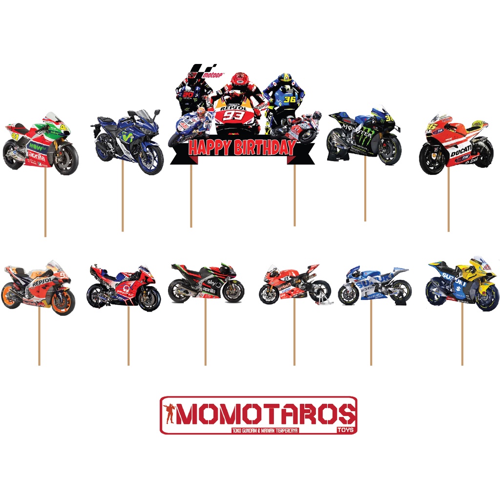 Jual Topper cake Moto GP set | Shopee Indonesia