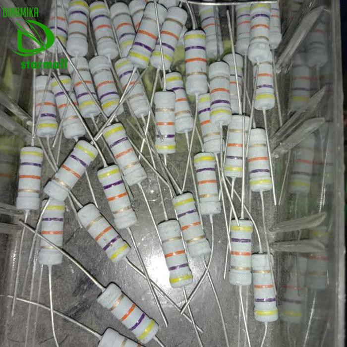 Jual Resistor 47K 47Kohm 47 K 2Watt 2 Watt Toleransi 5% Pcmelebik54 ...
