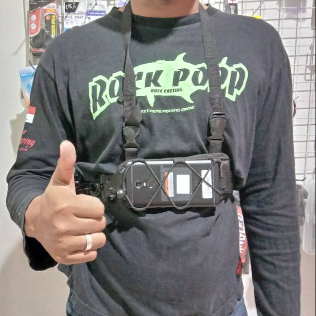 Jual Chest Belt 2 in1 HP Holder HP Chest Strap pegangan hp dada vlog ...