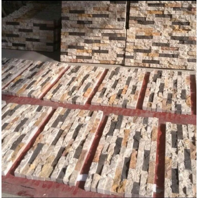 Jual Batu Alam Mozaik Coding Mix 20x40 harga permeter | Shopee Indonesia