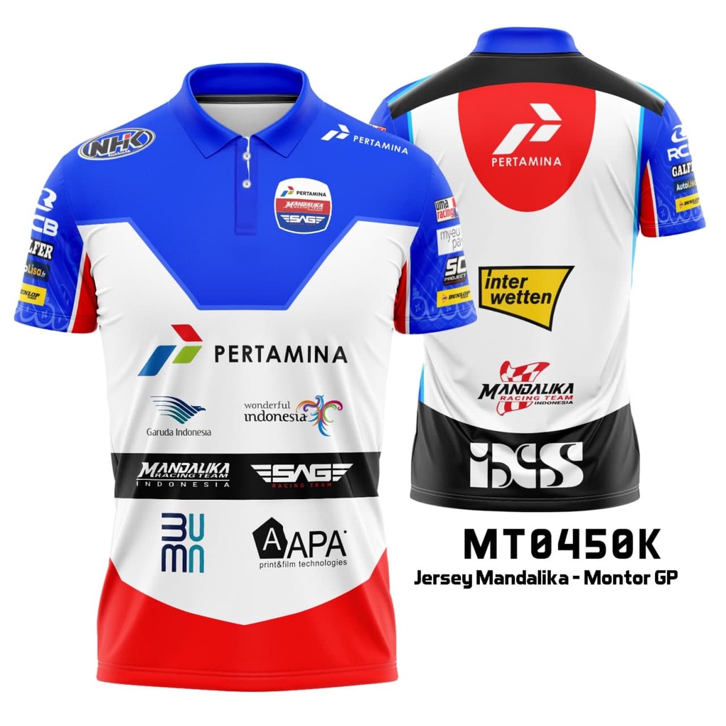 Jual BAJU MOTOR GP JERSEY MANDALIKA BAJU SIRKUIT MANDALIKA MOTOR GP ...