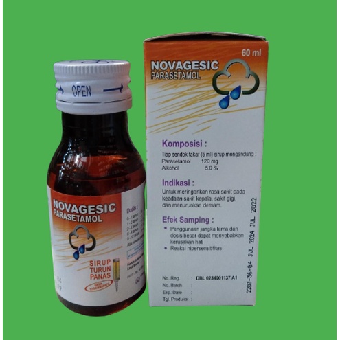 Jual Novagesic Syrup 60 ML | Shopee Indonesia