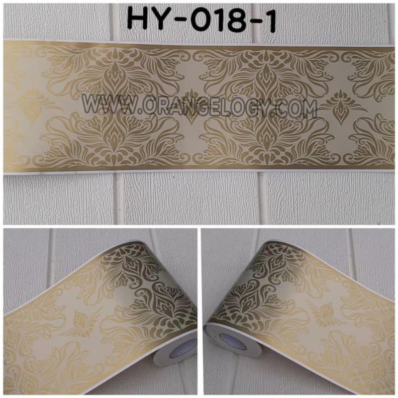 Jual wall border lis border sticker batik gold | Shopee Indonesia