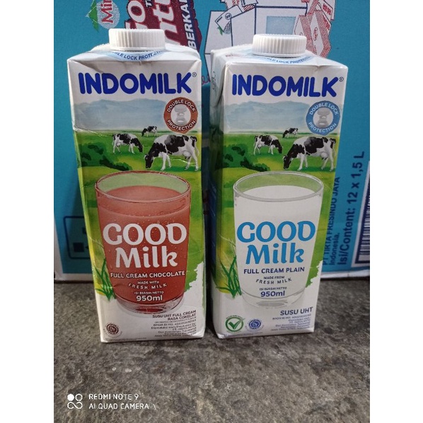 Jual Indomilk Good Milk UHT Full Cream 950ml | Shopee Indonesia