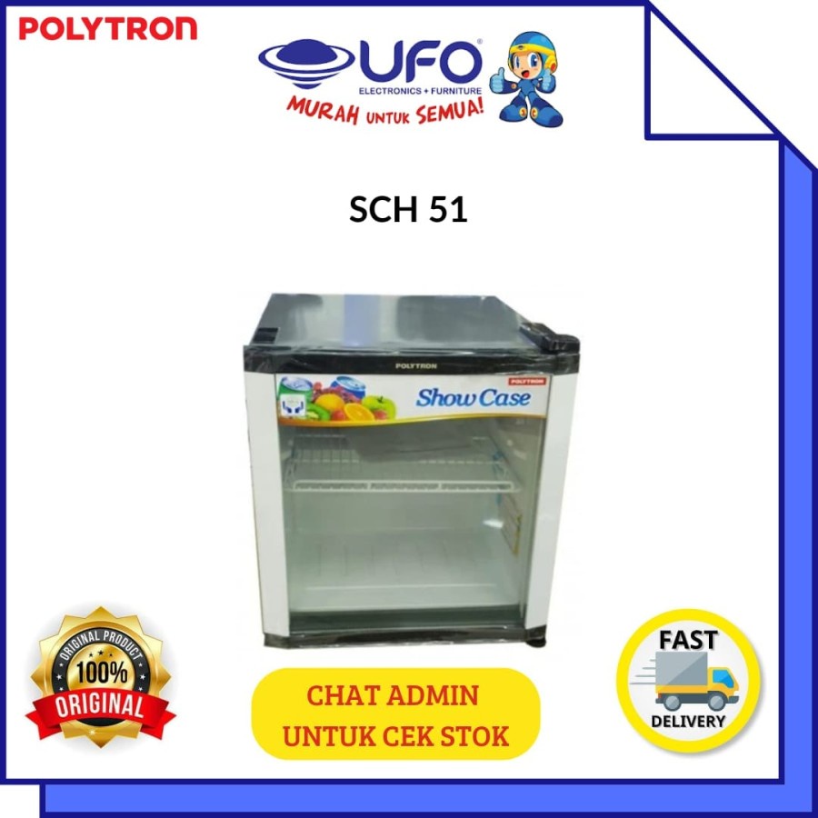 Jual POLYTRON SCH 51 Lemari Es Mini Showcase Polytron | Shopee Indonesia