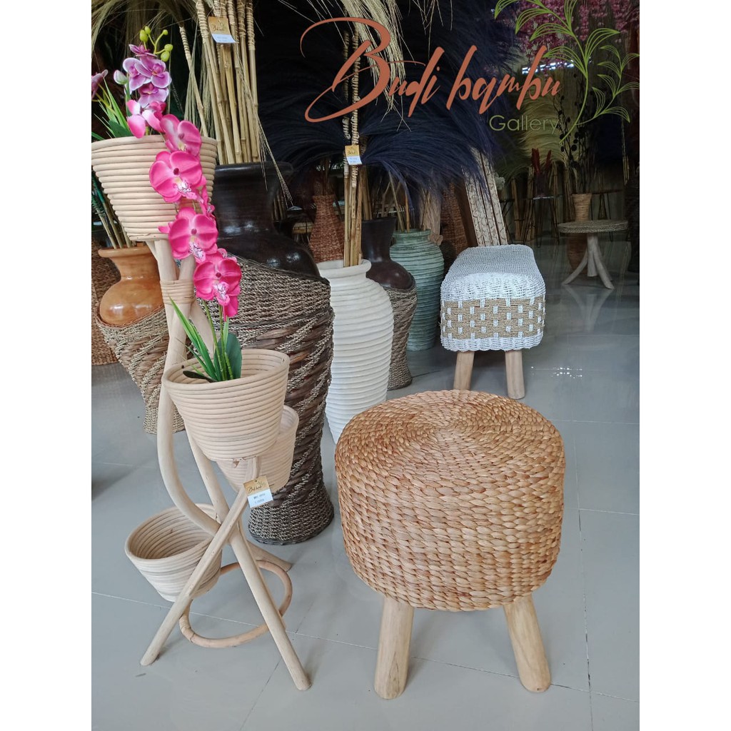 Jual STOOL JAMUR / BANGKU BULAT BESAR / SOFA ANYAMAN ENCENG GONDOK ...