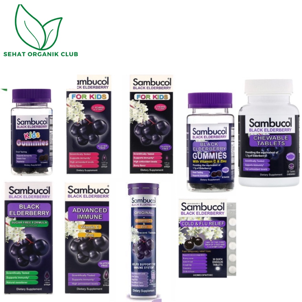 Jual Sambucol Black Elderberry For Kids 230 ml ; 120 ml ; sambucol ...