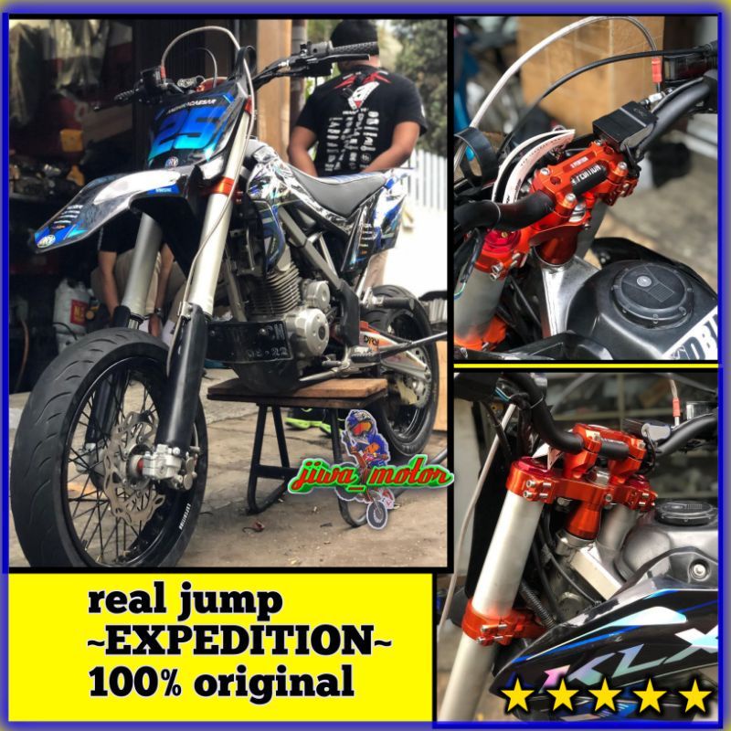 Jual Real Jump Expedition KLX 150 D Tracker 150 Pemasangan PNP Shock Upside Down | Shopee Indonesia