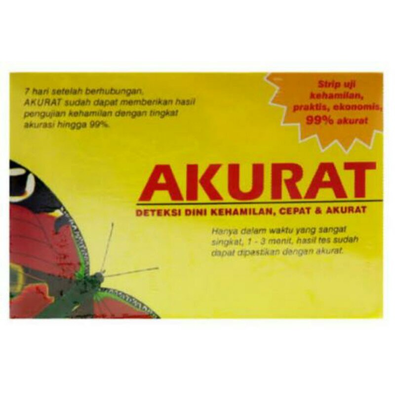 Jual Akurat Strip Uji Kehamilan - 1- Pcs | Shopee Indonesia