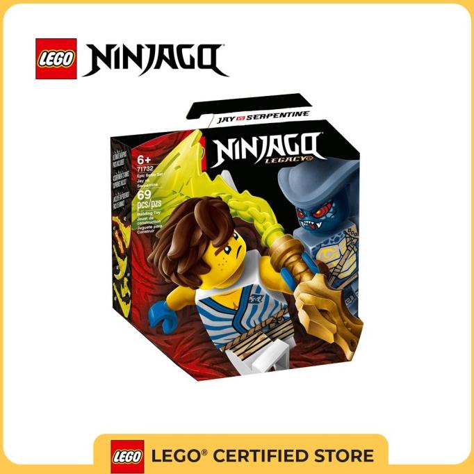 Jual LEGO 71732 NINJAGO Epic Battle Set - Jay vs. Serpentine | Shopee ...