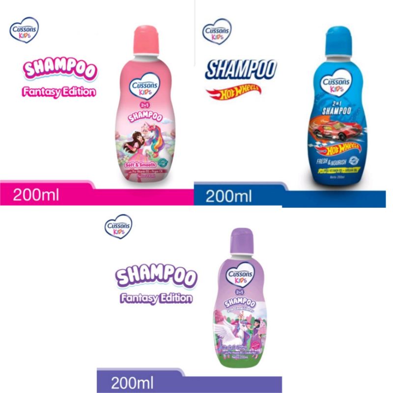 Jual Cussons Kids Shampoo 2in1 Pink/Ungu/Biru 200ml | Shopee Indonesia