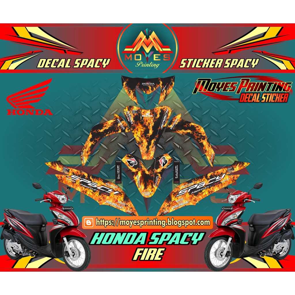 Jual BISA COD ATAU BAYAR DITEMPAT DECAL SPACY FULL STIKER BODY - DECAL ...