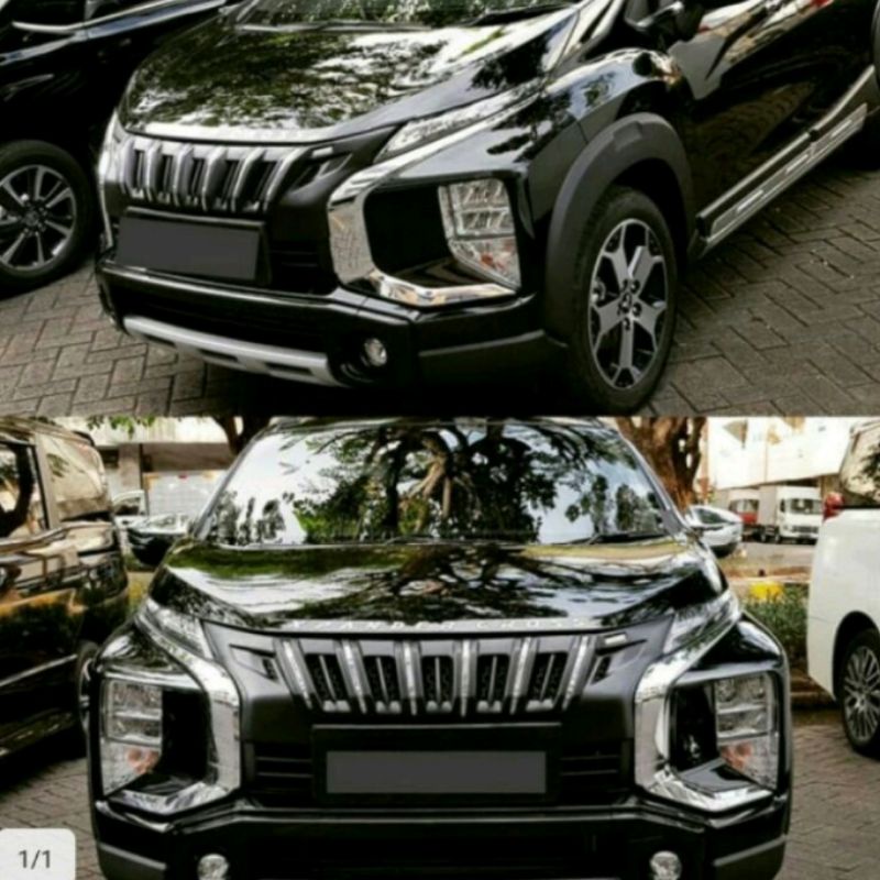 Jual grill xpander gril depan xpander cross Apollo hitam doff | Shopee ...