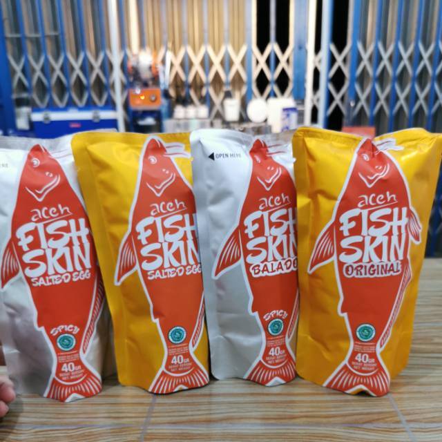 Jual FISH SKIN ORIGINAL/SALTED EGG ACEH 40G | Shopee Indonesia