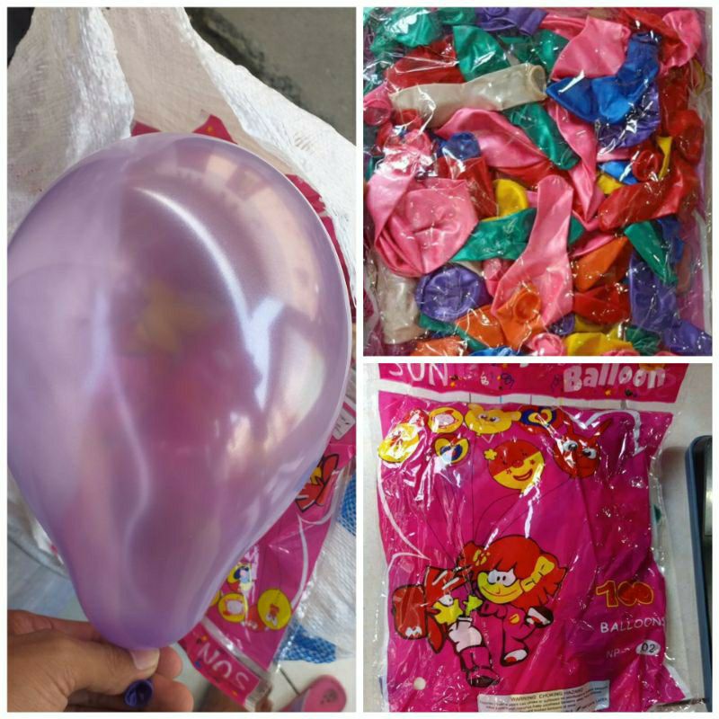 Jual BALON METALIK ISI 100PCS(6INCH) | Shopee Indonesia