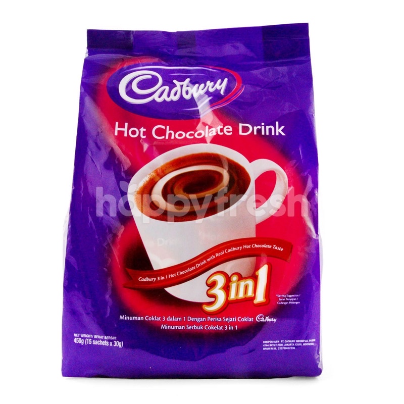 Jual cadbury hot chocolate 3 in 1 450gr | Shopee Indonesia