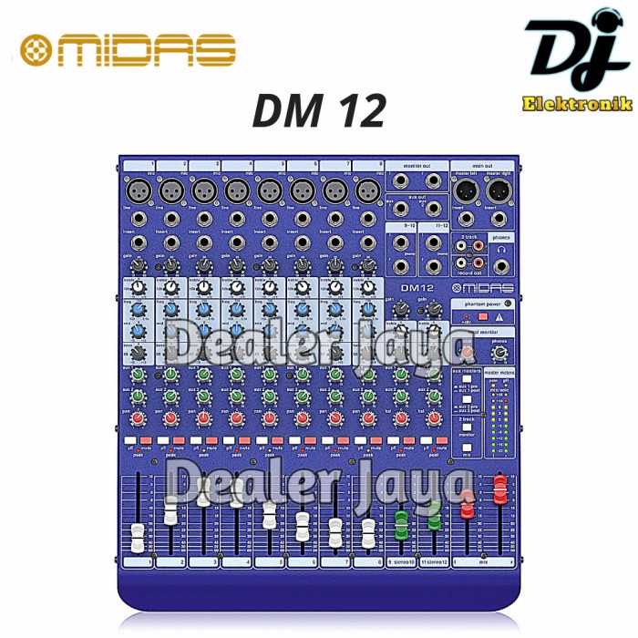 Jual Mixer Analog Midas DM 12 / DM12 - 12 channel | Shopee Indonesia