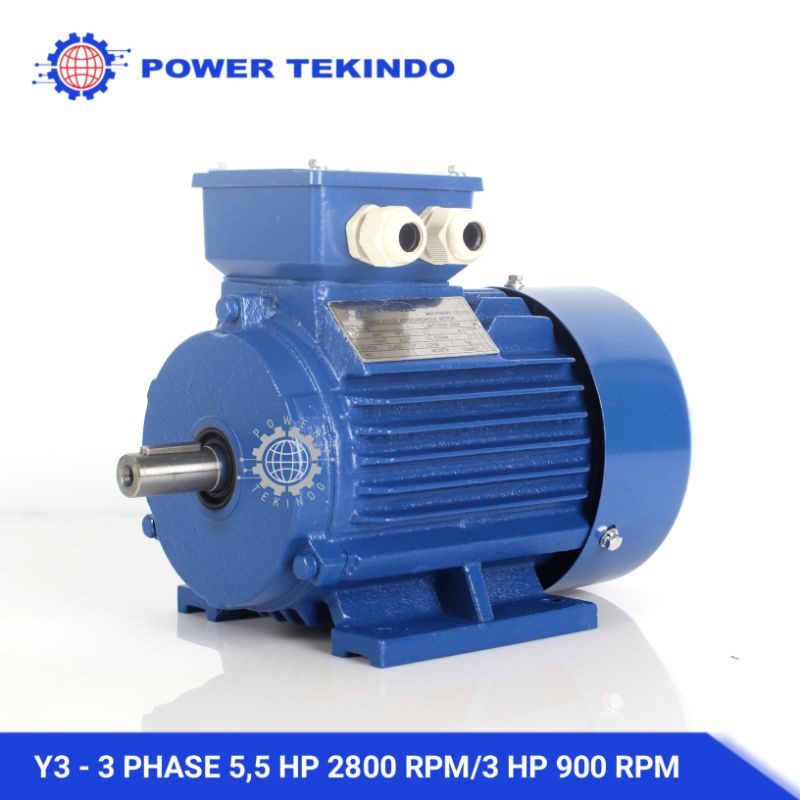 Jual Famoze Pro Dinamo 3 Phase 3 HP 900 RPM / 5,5 HP 1400 RPM / 5,5 HP 2800 RPM Y3 Elektro Motor ...