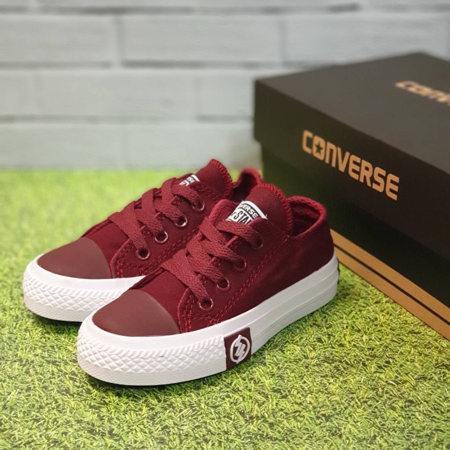 Jual Sepatu Sneakers Anak Converse Low Petir Undefeated Model Tali ...
