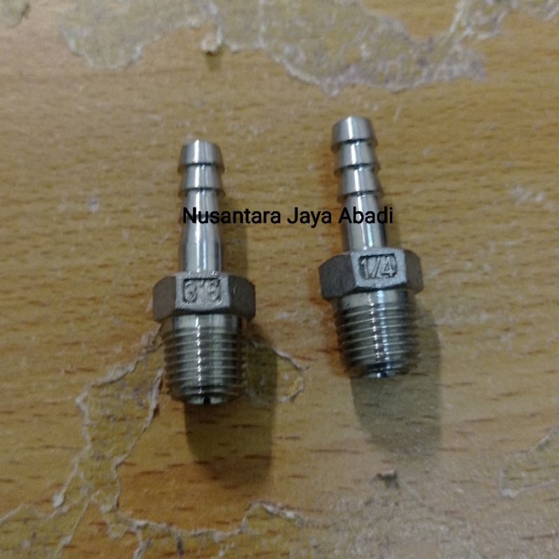 Jual Hose Nepel Selang Stainless 316 1/4 " inchi 8 mm | Shopee Indonesia