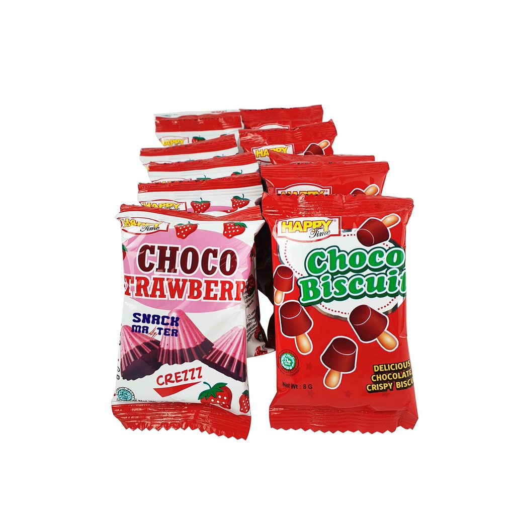 Jual Happy Time Choco Crispy Biscuits - Netto 10bks x 8 gr | Shopee ...