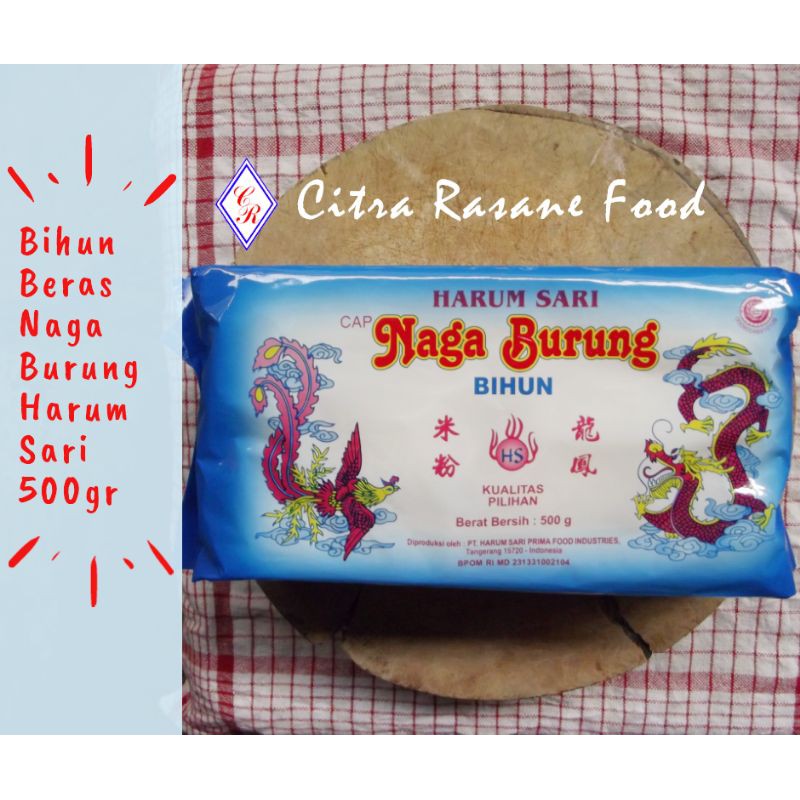 Jual Bihun Beras Naga Burung Harum Sari 500gr Rice Vermicelli | Shopee ...